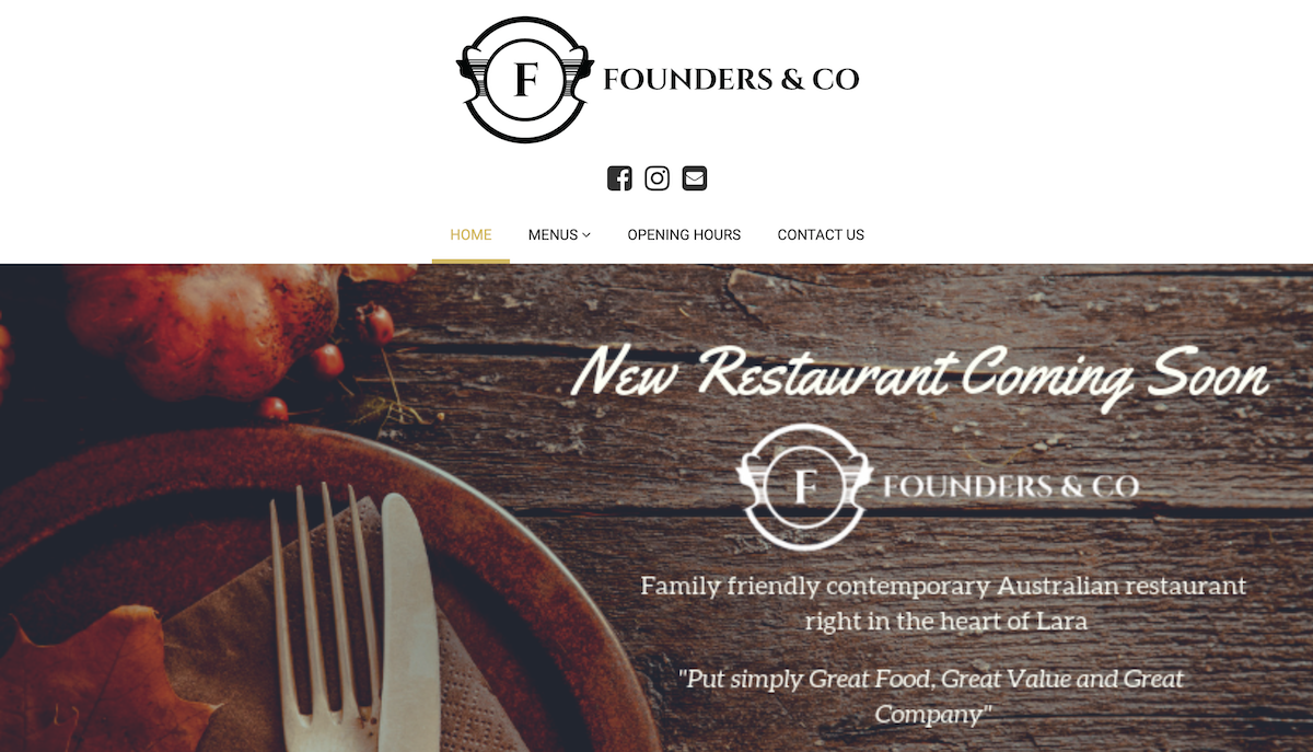 Founders & Co | Family friendly contemporary Australian restaurant ...